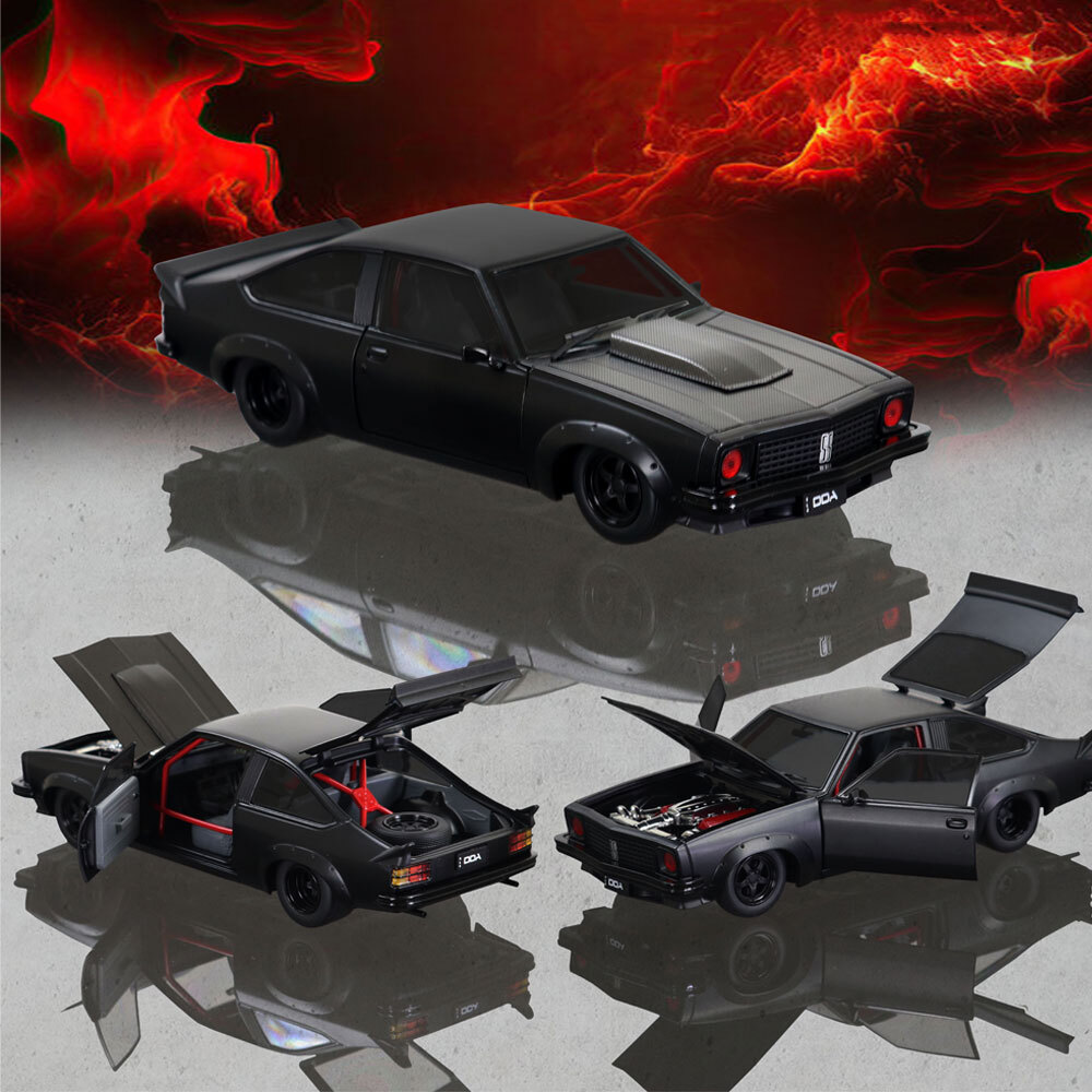 1:24 A9X Torana Slammed Matte Black Custom Inferno Series